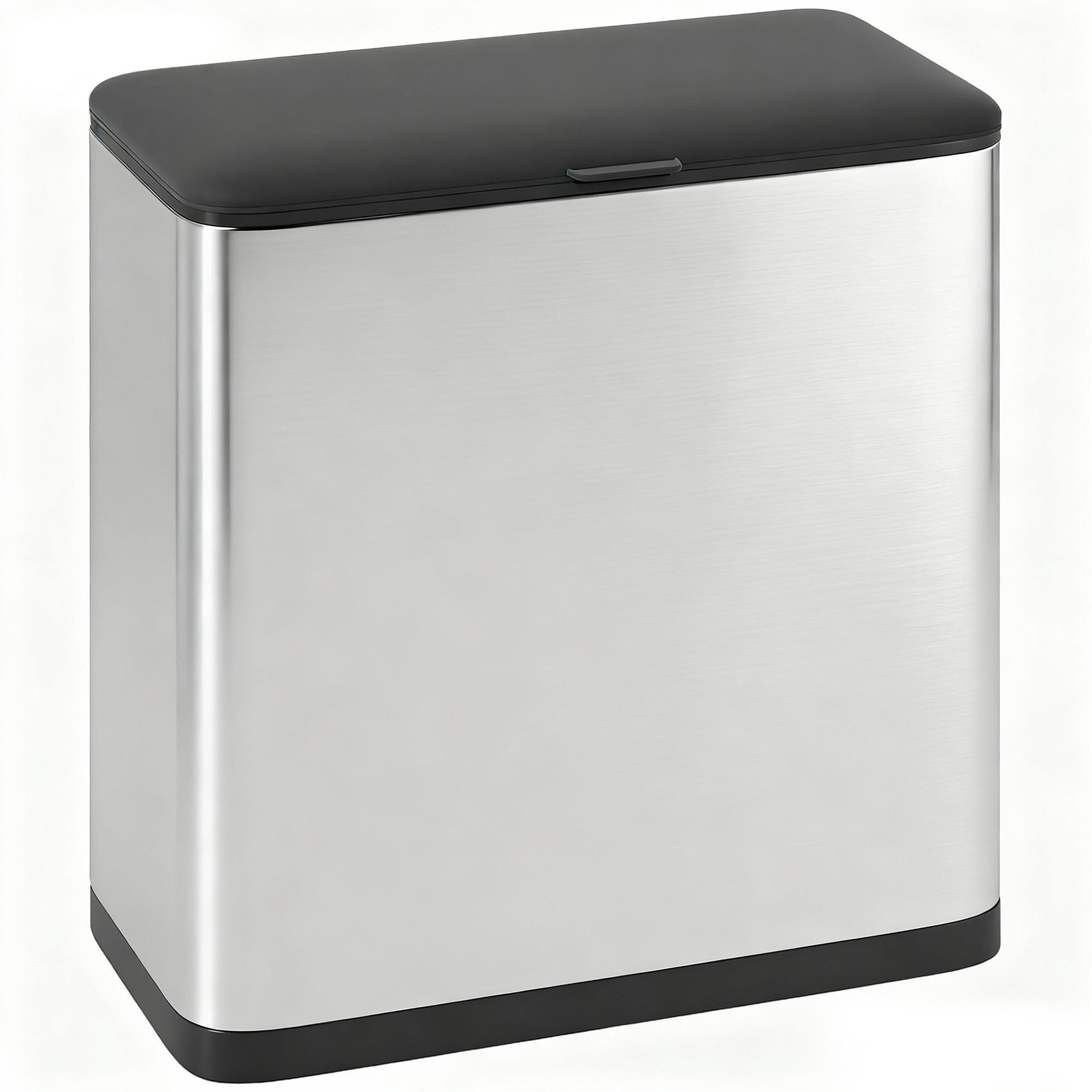 8L Stainless Steel Kitchen Bin with Removable Bucket | HOMCOM | Silver