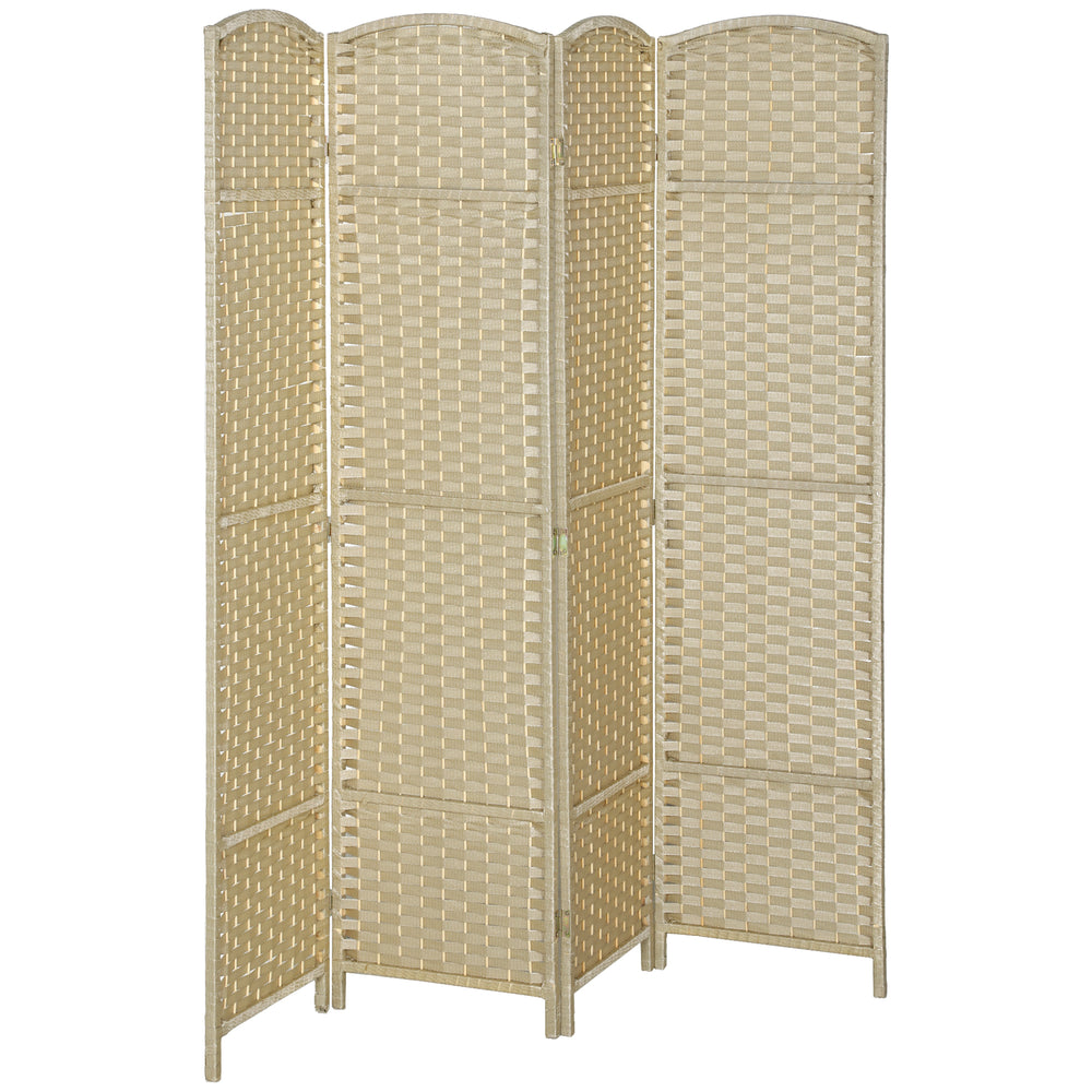 HOMCOM Room Divider, 4 Panel Folding Privacy Screen, 5.6' Tall ...
