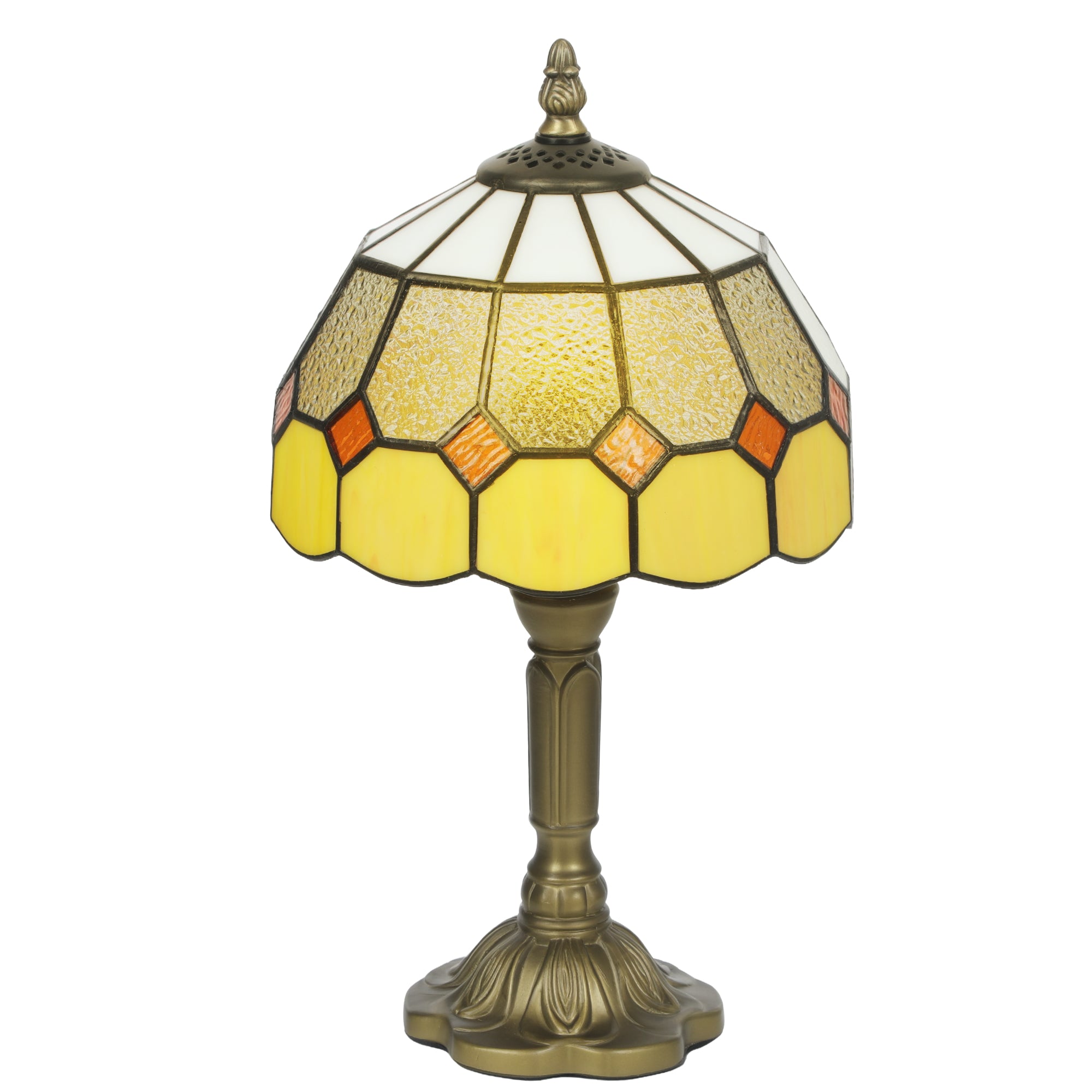 Stained Glass Tiffany-Style Table Lamp for Home Décor - Green | HOMCOM