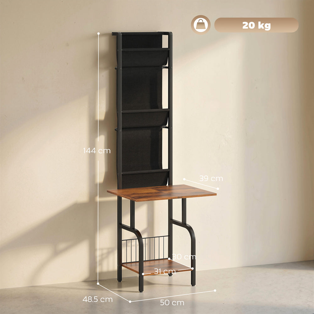 HOMCOM Vinyl Record Storage with Player Stand, Turntable Stand and ...