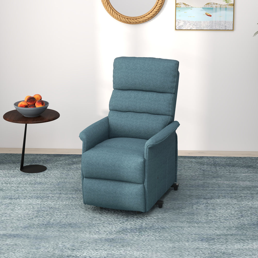 Comfortable Blue Lift Chair for Effortless Seating | HOMCOM