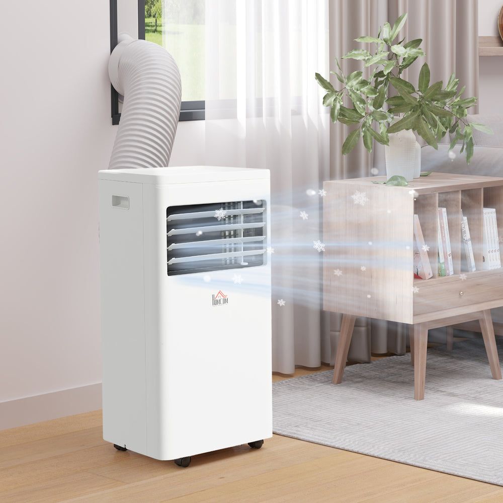 HOMCOM Portable Air Conditioner 9000 BTU, 4-in-1 Cooling, Dehumidifier ...