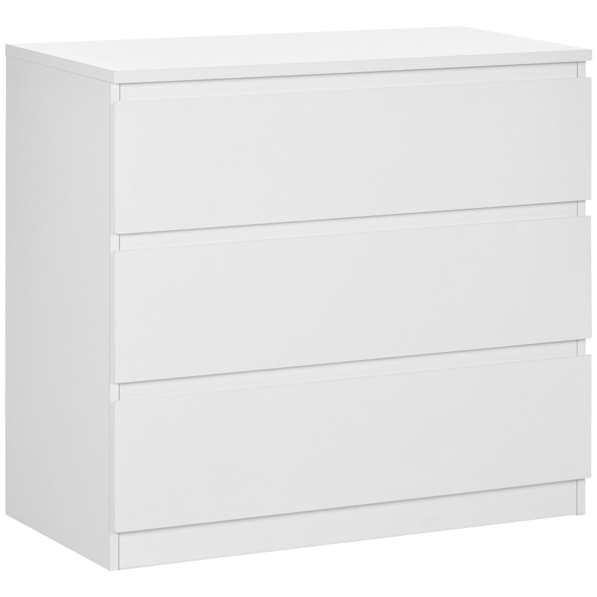 Chest of Drawers, 3-Drawer Storage Organiser Unit for Bedroom, Living ...