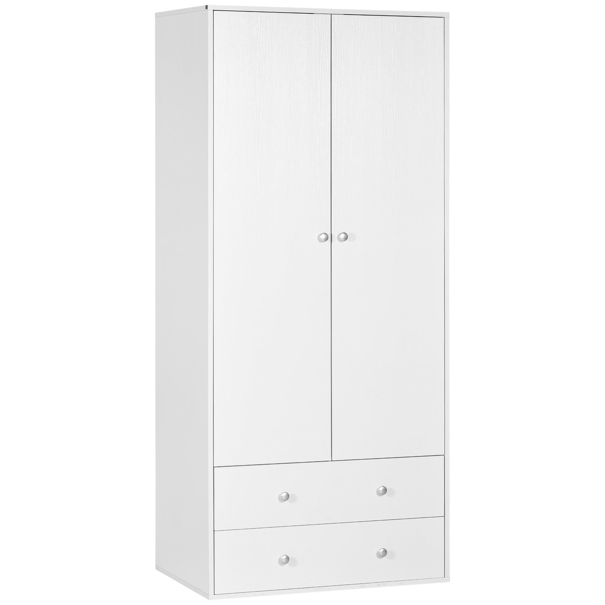 70.9" H Wardrobe Closet, Armoire Storage Organization with Drawers & H